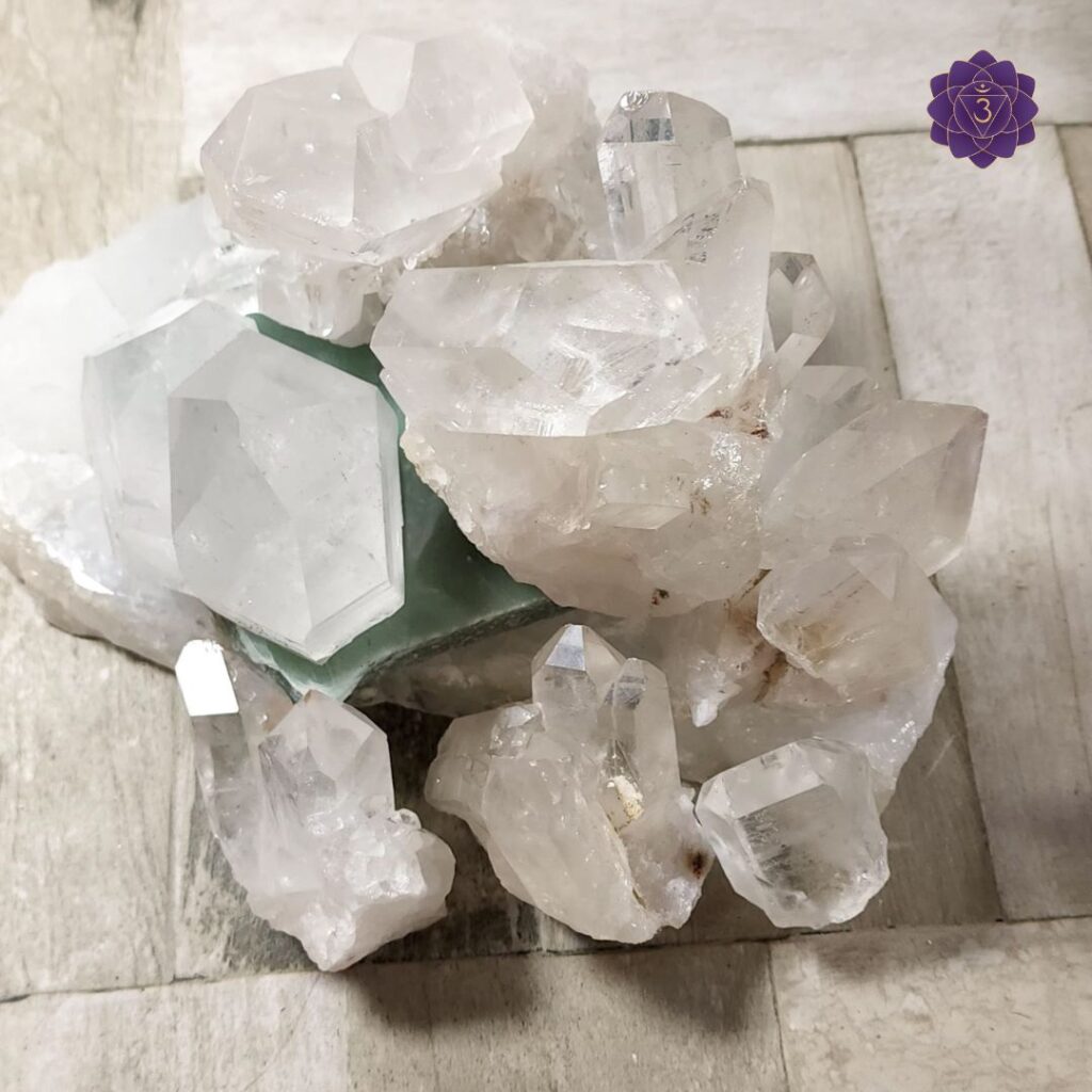Clear Quartz Cluster Generators Unique Collection – Pineal Crescent